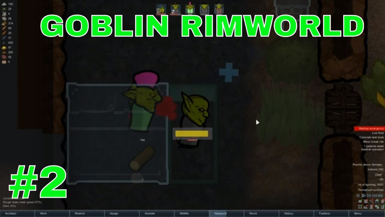 Rimworld modded 1.0 series - Ep 2 - Goblin Rimworld series - YouTube