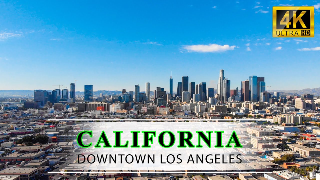 [4K] Downtown Los Angeles_sky view_Drone_California USA - YouTube