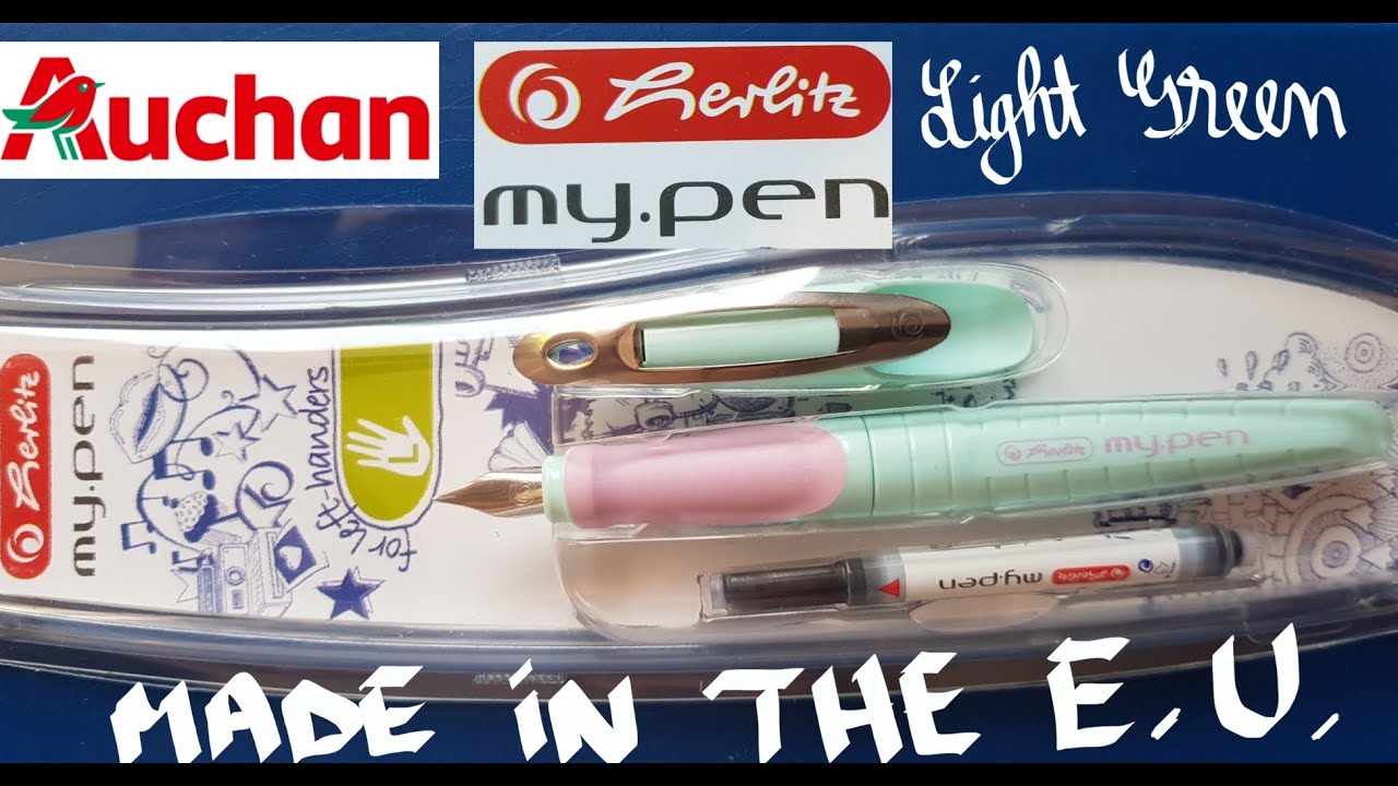 HERLITZ My Pen Light Green Fountain Pen Review - YouTube