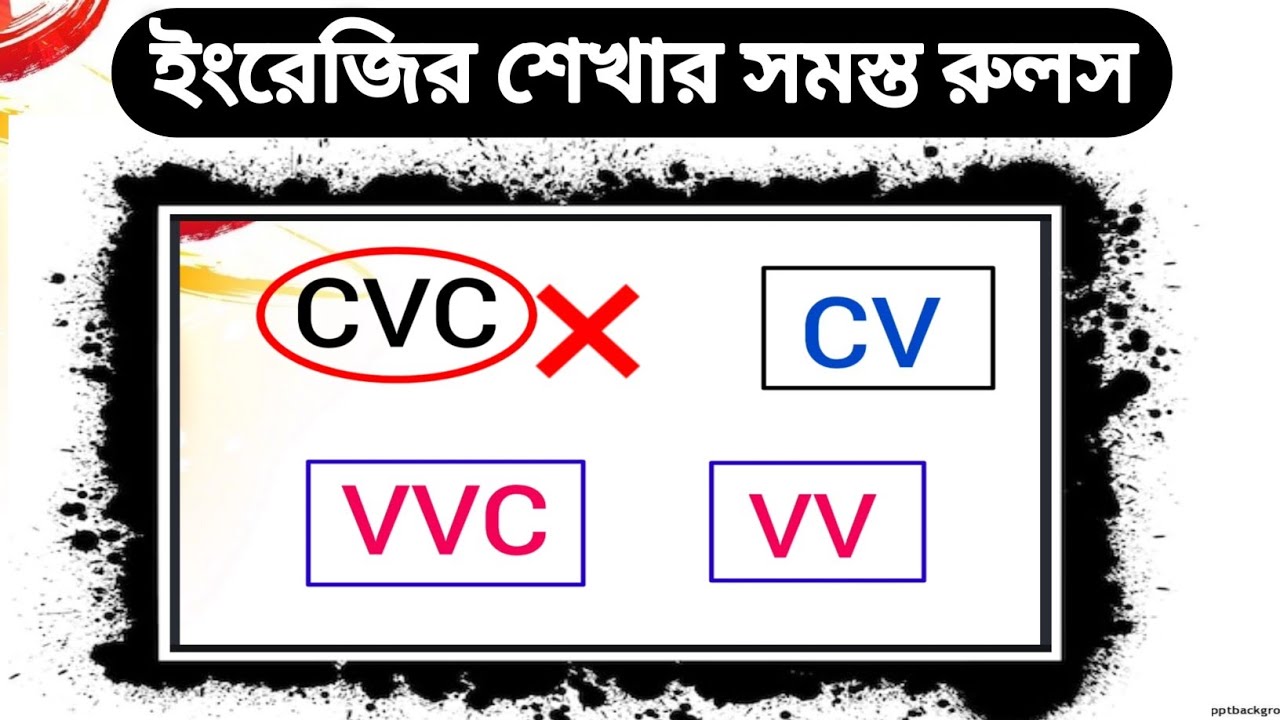ইংরেজির সমস্ত রুলস ( CVC, CV, VVC, VV) একসাথে শিখুন | Long Short Vowel ...