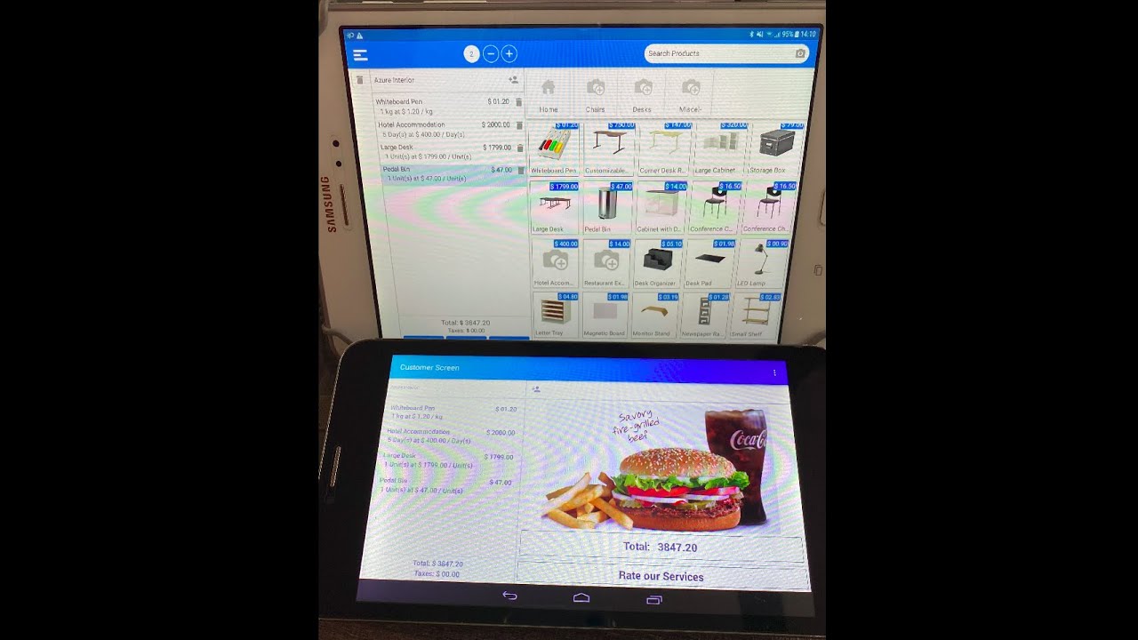 Android Customer Screen Application working with Odoo POS Tablet ...