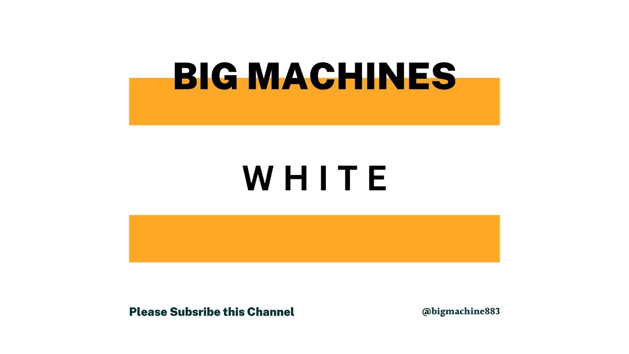 𝐁𝐈𝐆 𝐌𝐀𝐂𝐇𝐈𝐍𝐄𝐒: 𝐖𝐇𝐈𝐓𝐄! #machine #excavator #color #construction #railroad ...