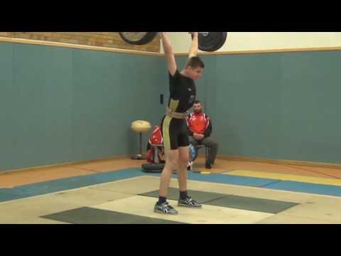 Gewichtheben Tobias Rösner TV Elz Stoßen 100kg Bestleistung