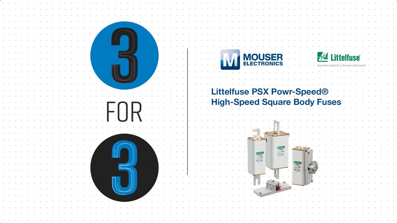 Littelfuse PSX Powr-Speed® High-Speed Square Body Fuses - 3 for 3 ...