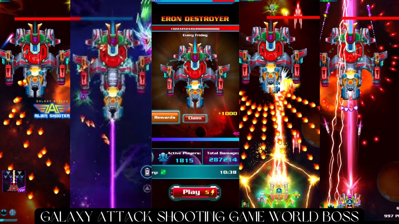 How To Play World Boss Eron Destroyer In Galaxy Attack Shooting Game 22 ...