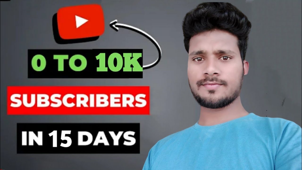 0 to 10K Subscribers on YouTube |How | Gained 10K Subscribers In 15 ...