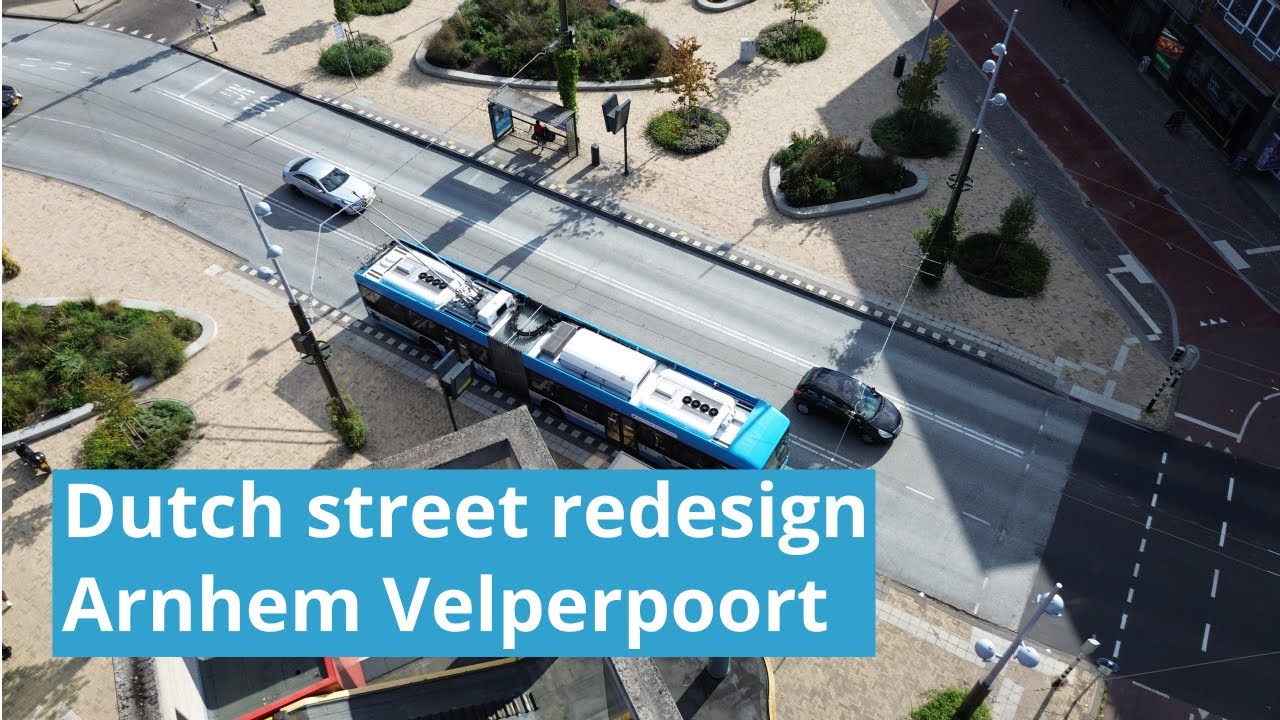 Modern Dutch Street Design in Arnhem - Drone Shot - YouTube