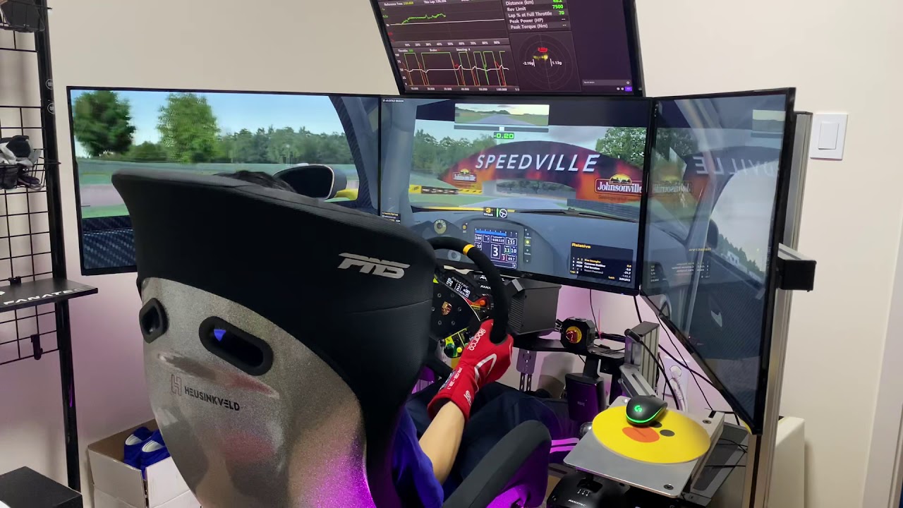 Fanatec podium new seat Pns R1 play Iracing - YouTube
