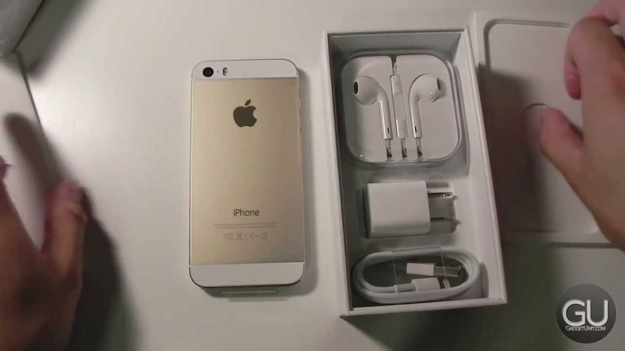 Unboxing - iPhone 5s (gold, 16GB, GSM unlocked) - YouTube