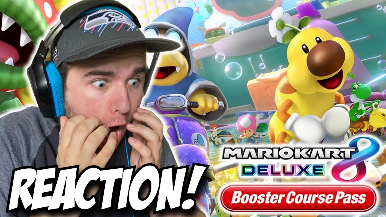 WAVE 5 TRAILER REACTION WITH WIGGLER!! | Mario Kart 8 Deluxe Booster ...