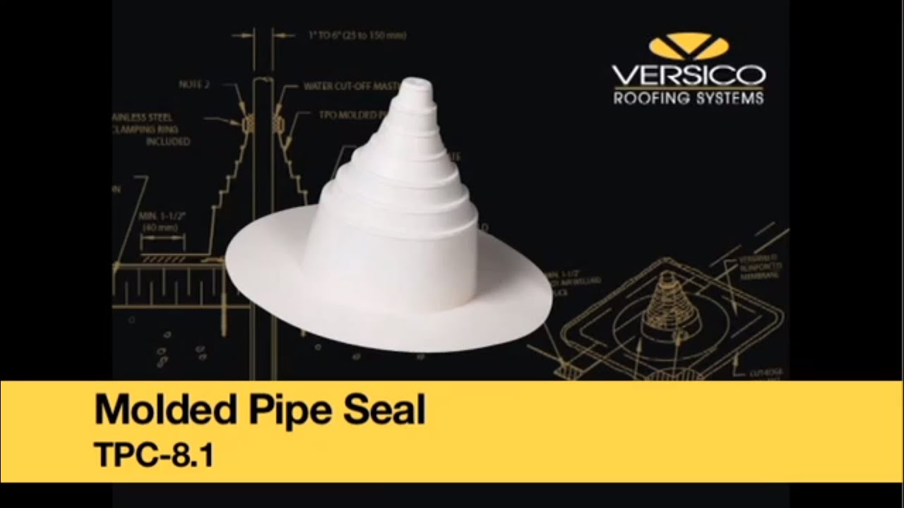 VersiWeld Pre-Molded Pipe Flashing (TPC-8.1) - YouTube