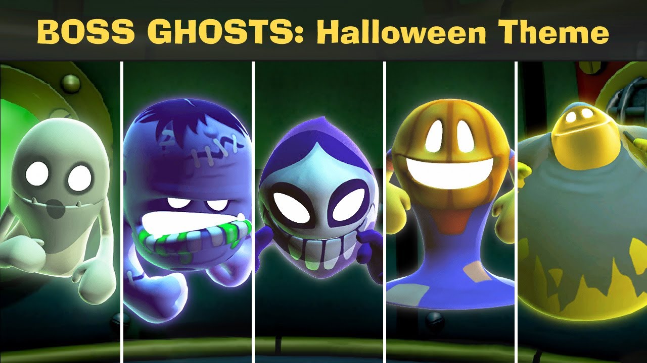 Luigi's Mansion 2 HD - ScareScraper - All Boss Ghosts: Halloween Theme ...