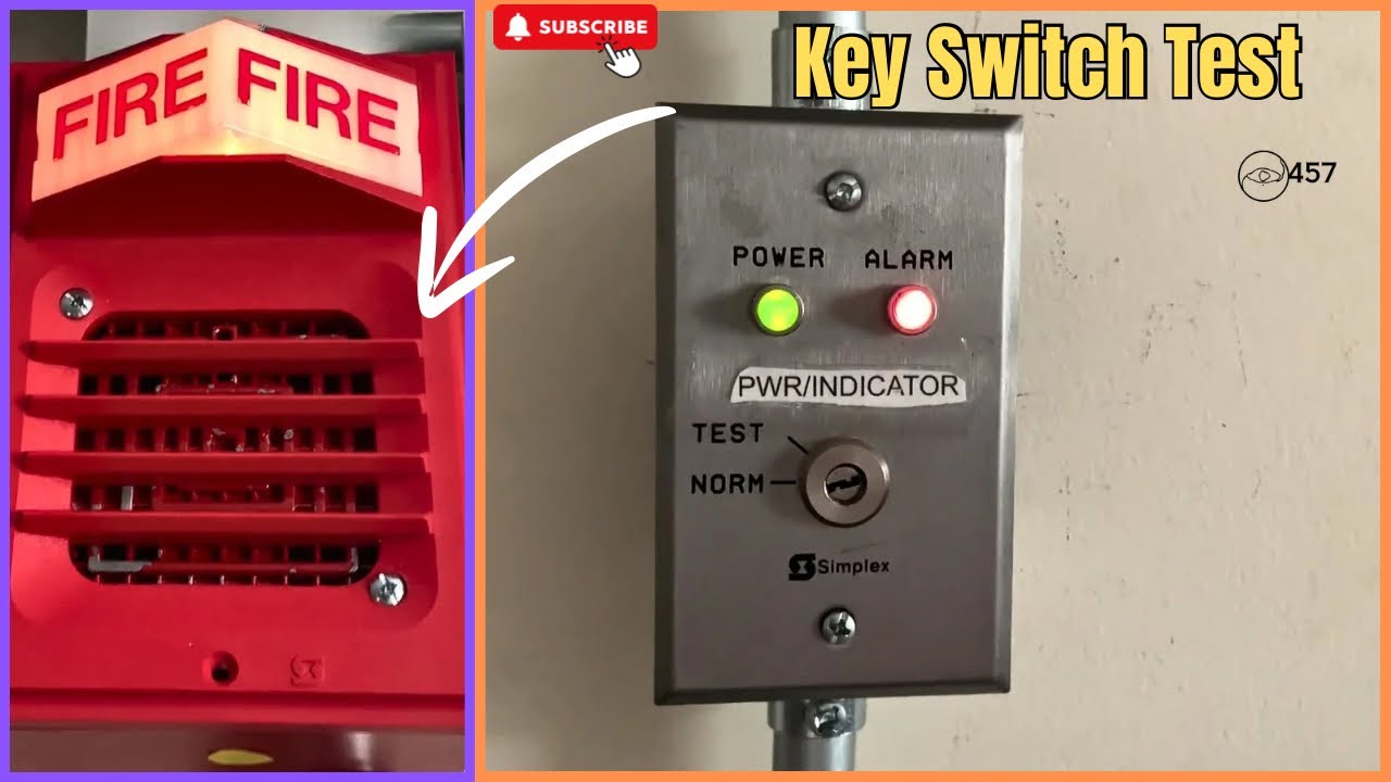 Left Side Key Switch Fire Alarm System Test 2 - YouTube