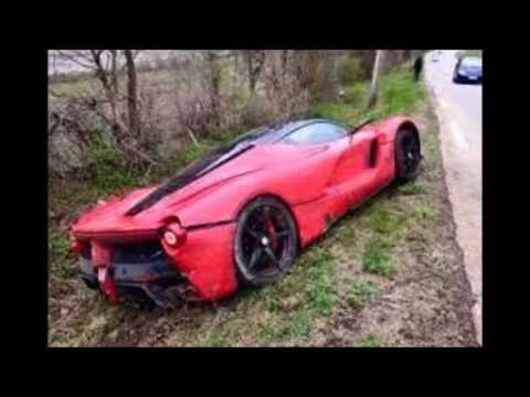 Ferrari LaFerrari Burnout and Crash!! [2017] - YouTube