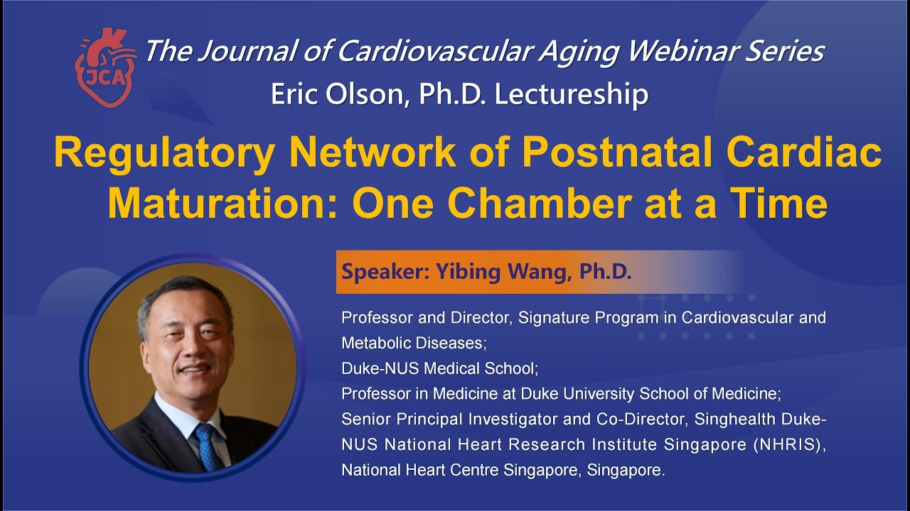 JCA W10 - Dr. Yibin Wang - Regulatory Network of Postnatal Cardiac ...