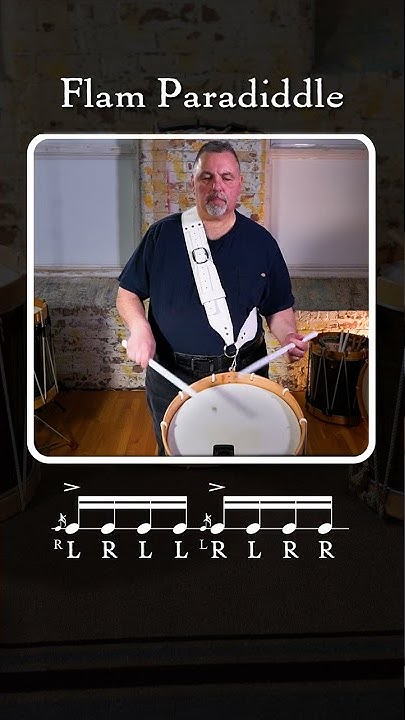 Flam Paradiddle | Fife & Drum Rudiment Play-along with Dom Cuccia - YouTube