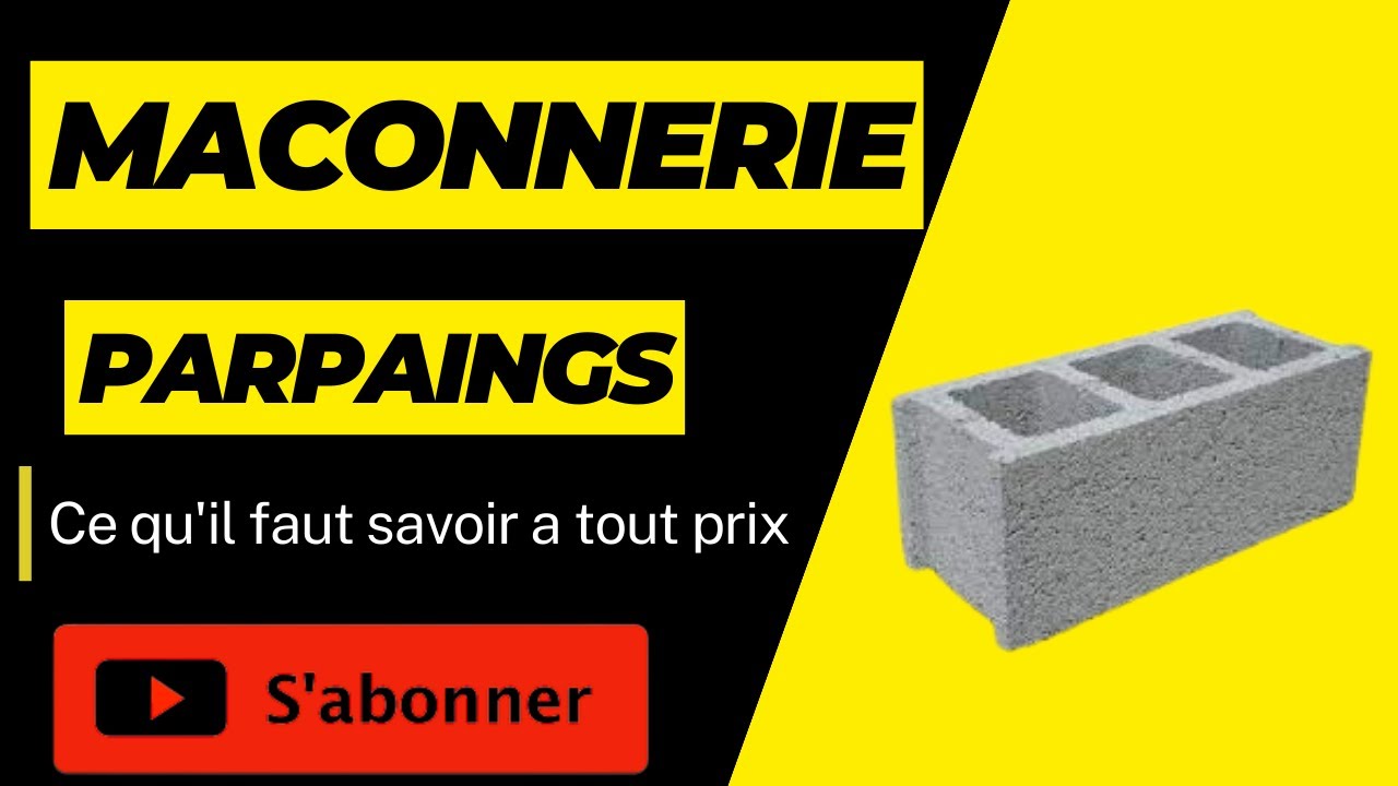 Importance du parpaings dans la construction - YouTube