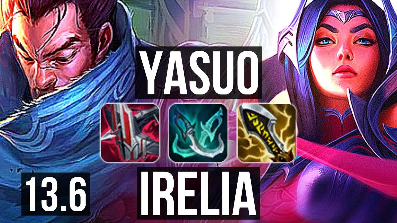 YASUO vs IRELIA (MID) | 11/0/14, Legendary, 600+ games | KR Master | 13 ...