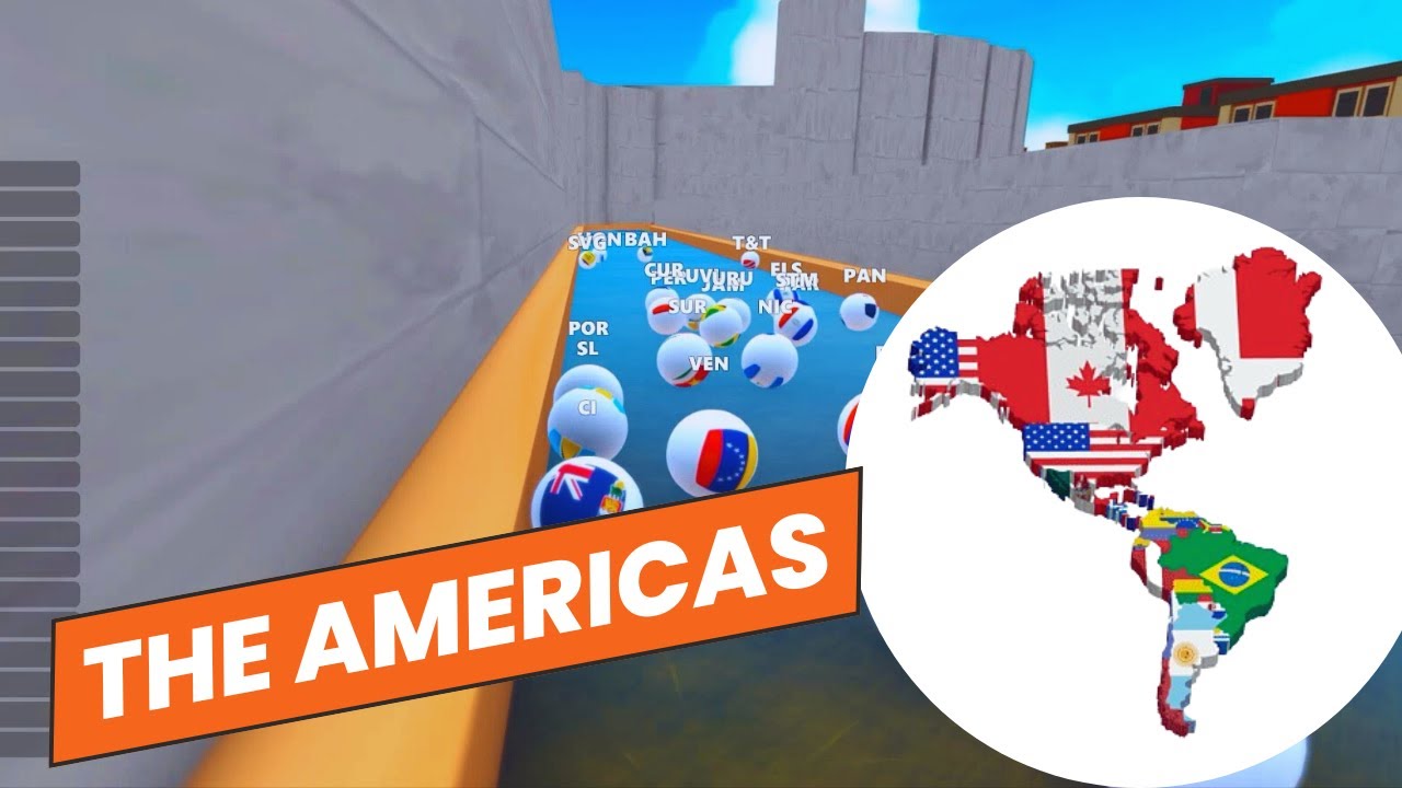 Marble Race: Intense 25-Lap F1-Style Race with 45 American Countries ...