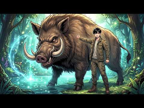 He owns a vast spiritual spring space,raising a 500-lb wild boar in 3days to feed him and his sister