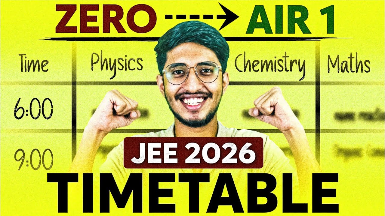 The Only 8-Month JEE 2026 Timetable You Need! #iitjee #jee2026 - YouTube