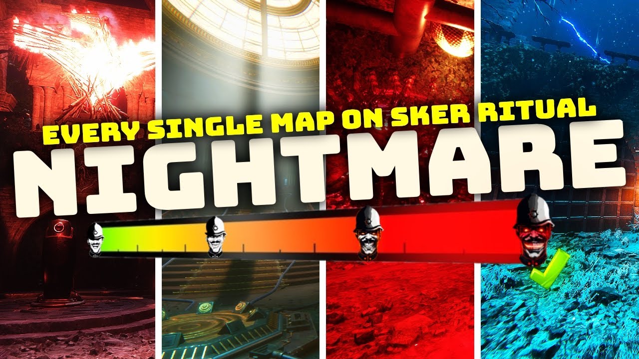Beating EVERY SINGLE MAP on Sker Ritual NIGHTMARE DIFFICULTY!! - YouTube