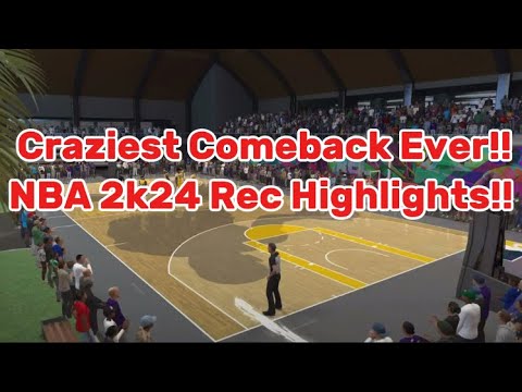 Craziest Comeback Ever!! NBA2k24 Rec Runs!! - YouTube