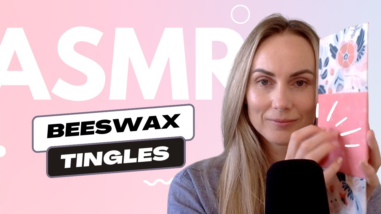 1 HR OF BEESWAX WRAP ASMR TRIGGERS 🌼 // Scrunching, tapping, whispers ...