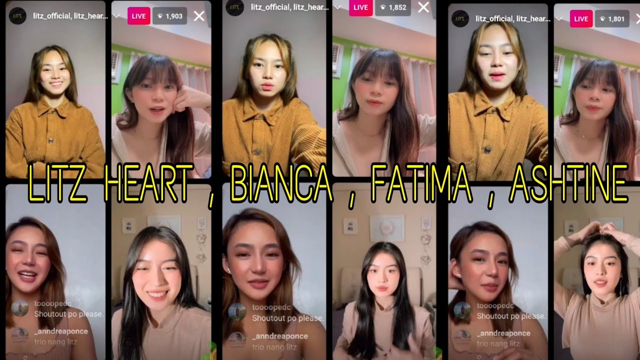 [LITZ] HEART RYAN , BIANCA SANTOS , FATIMA ANONUEVO & ASHTINE INSTAGRAM ...