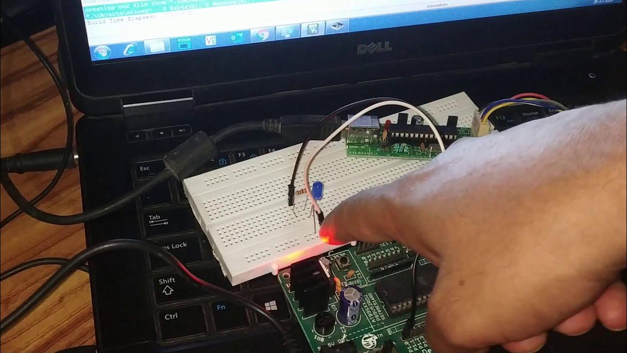 Microcontroller 8051: Programming Microcontroller AT89S52 to Blink LED - YouTube