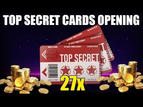 OPENING 27 TOP SECRET KEY CARDS #1 World of Tanks Console (by ...