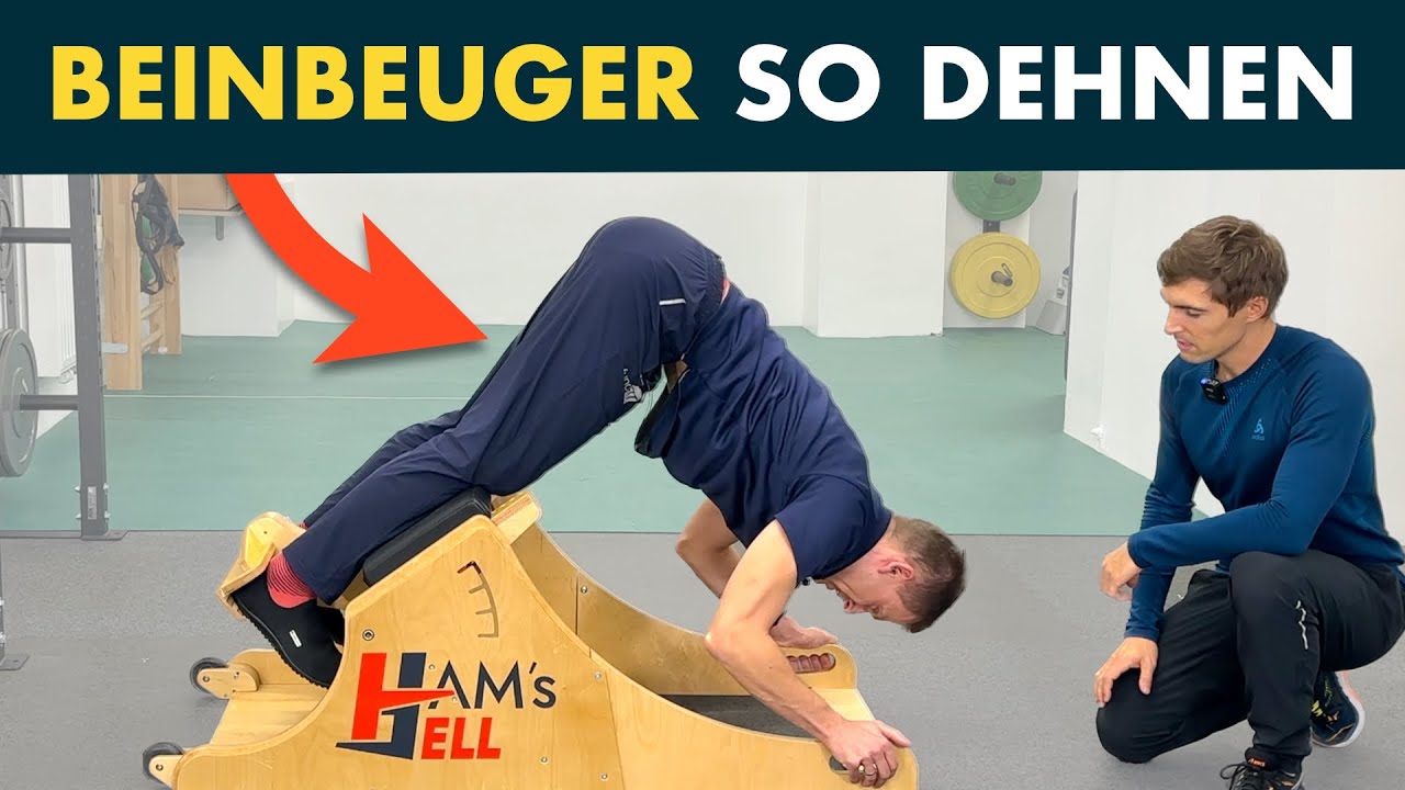 Die beste Beinbeuger Übung? (dehnen + kräftigen) 👉🏻 Nordic Hamstring ...
