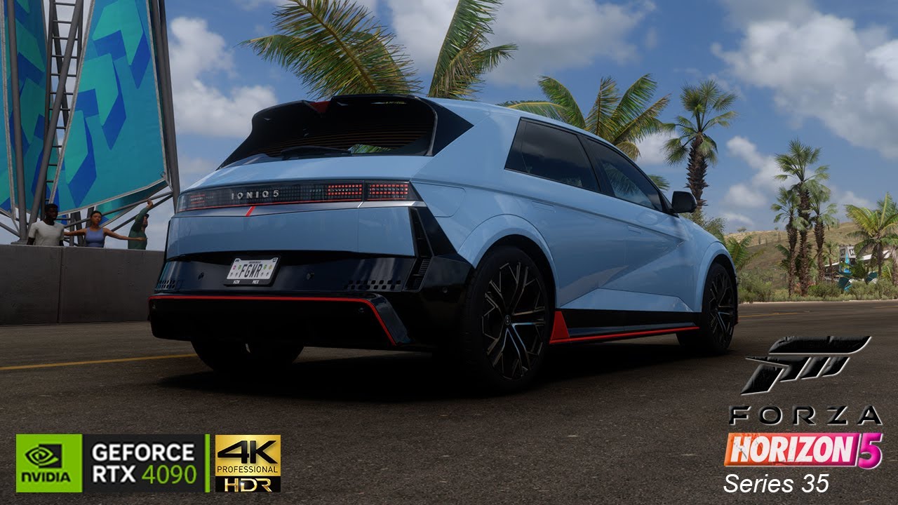 Forza Horizon 5 Forza EV linea coster sprint series 35 summer festival playlist - YouTube