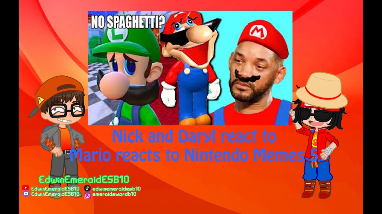 Nick and Daryl react to Mario React to Nintendo Memes 5 - YouTube