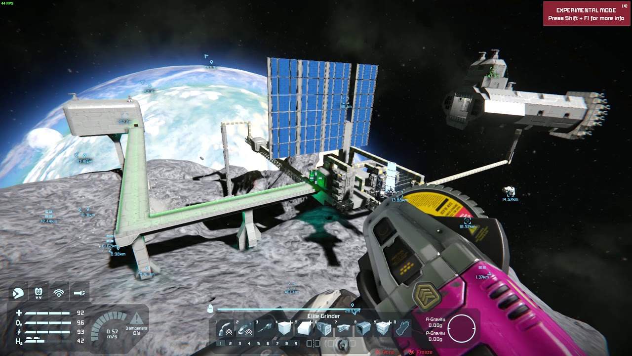 Space Engineers issue with grinding blocks from base - YouTube