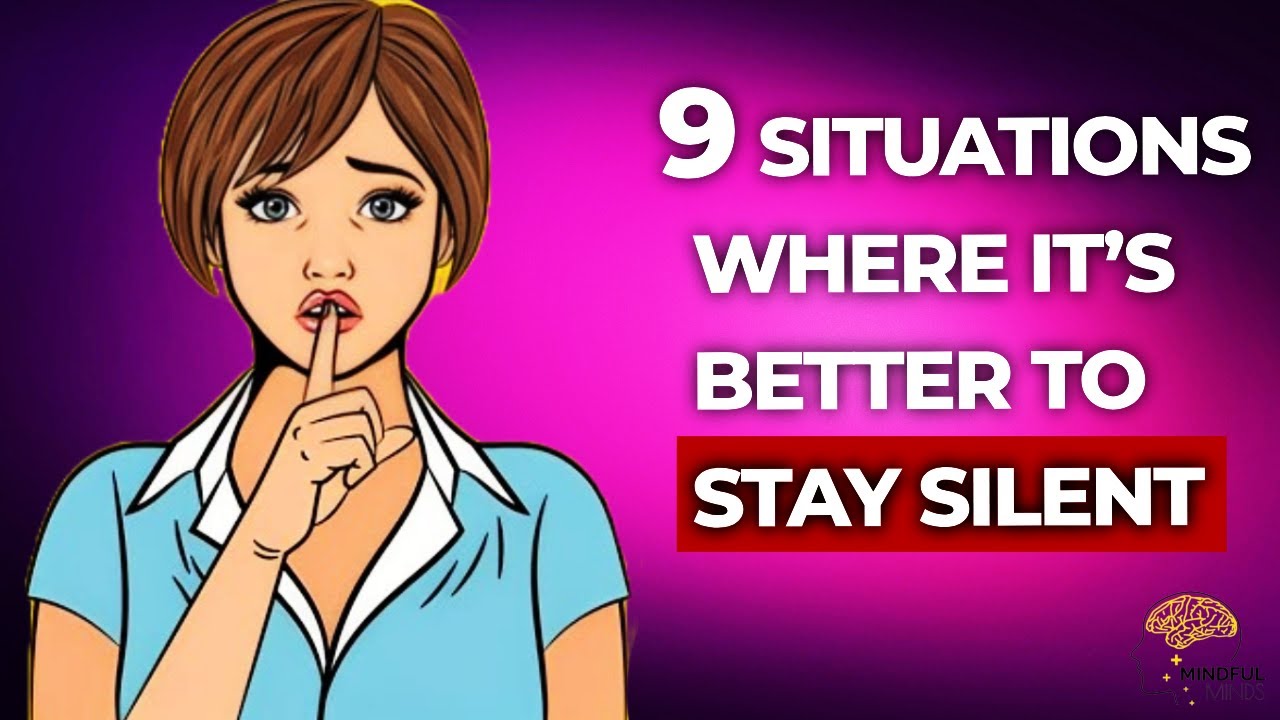 9 situations in which it is better to remain silent (IMPORTANT) - YouTube
