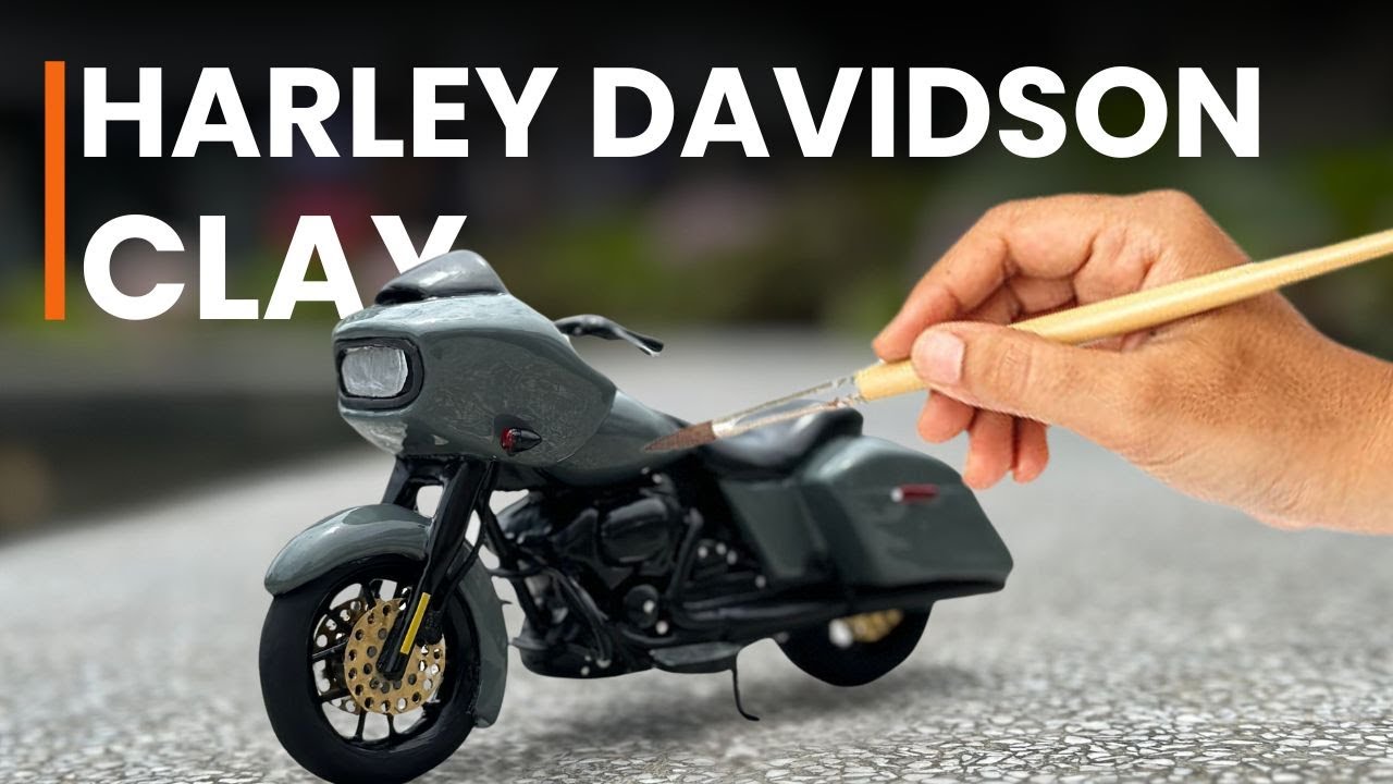 Clay sculpture of a Harley Davidson Road Glide Special model | Xoài ...