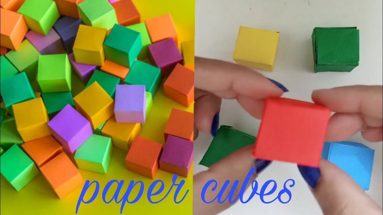 How to make paper infinity cube / paper cube / Hoor art and craft - YouTube