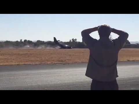 Small plane Crash Landing in Namibia - YouTube