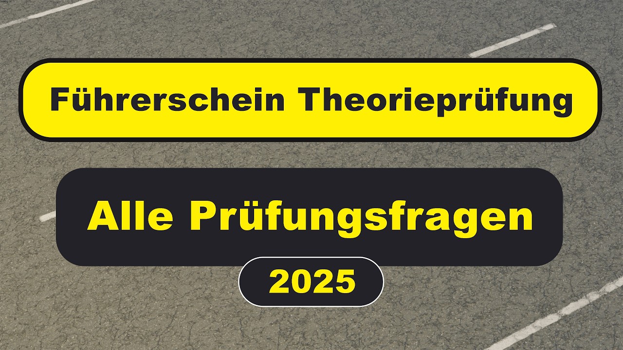 🚘 Führerschein Theorieprüfung: Alle Fragen & Antworten!🚦2025 - YouTube