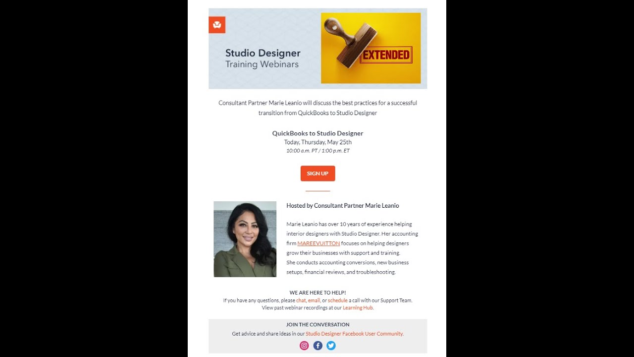 05 25 23 EXTENDED Studio Designer Webinar QB Conversion - YouTube