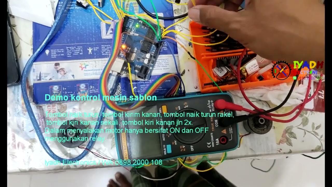 program kendali mesin sablon berbasis arduino dengan fungsi - YouTube