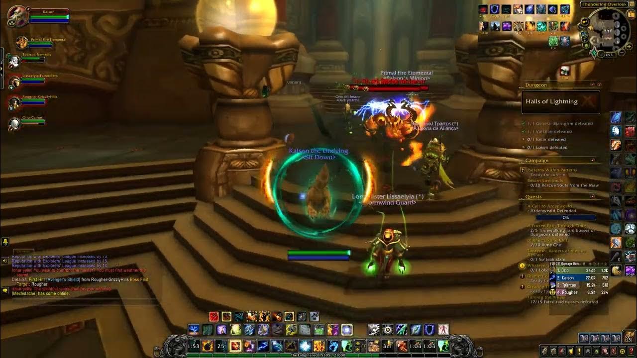 World of Warcraft: Shadowlands - Timewalking - Halls of Lightning - YouTube