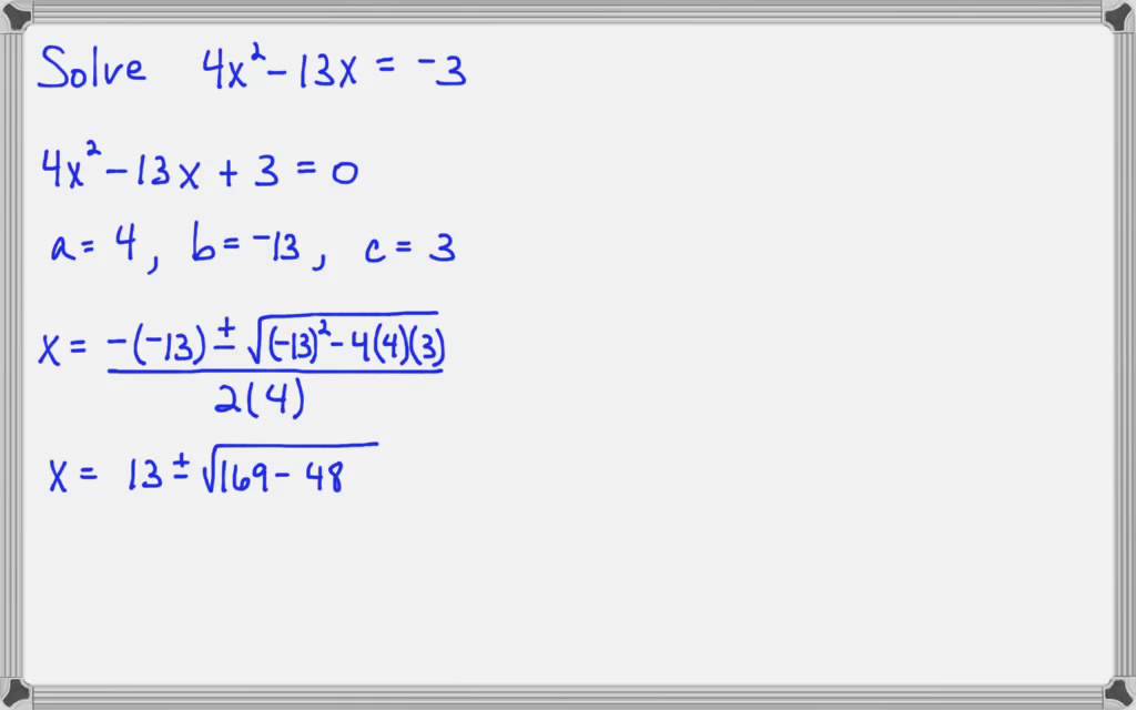 Solve quadratic equations using the quadratic formula - YouTube