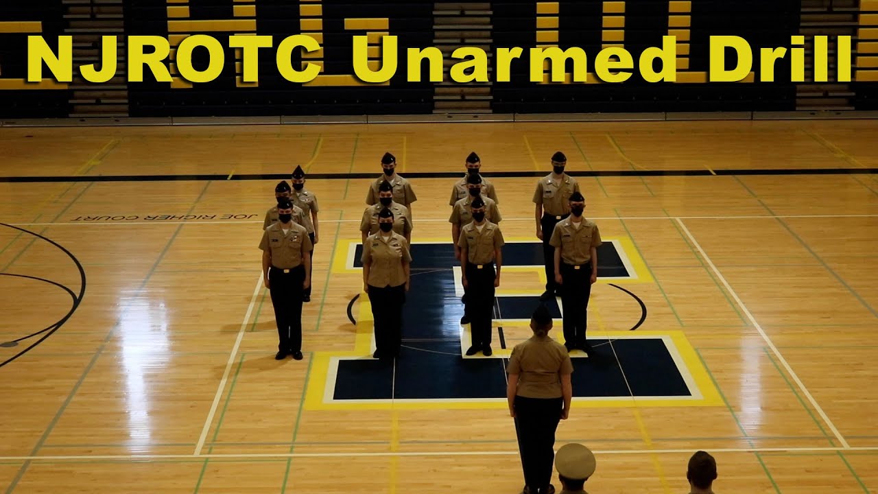 NJROTC Unarmed Drill 1 22 22 - YouTube