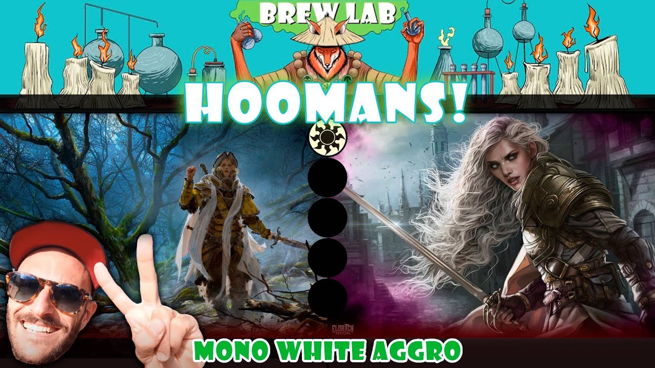 MTGA - BrewLab - Mono White Humans ⚪⚪⚪ (Mythic Explorer) - YouTube