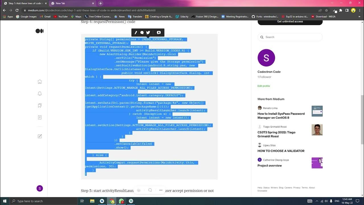 How To get Files Read & Write Permission in Android 11 & 12 . Access Storage In Android 11 And ...
