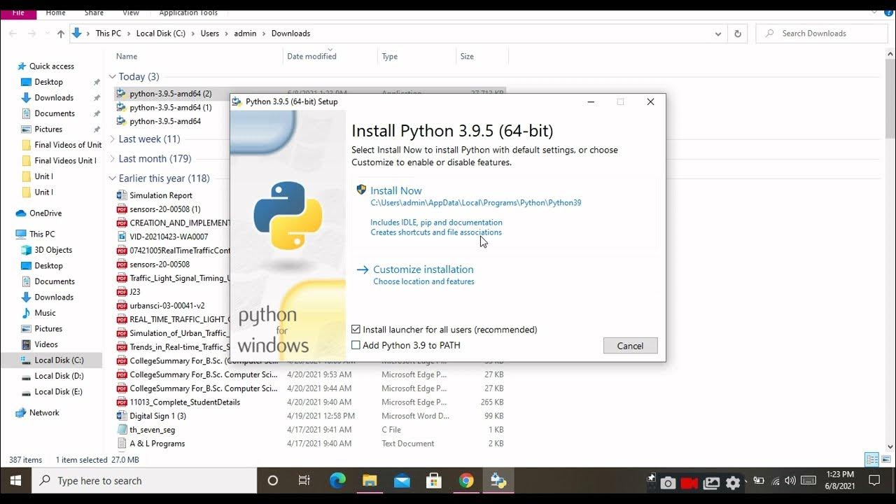 How To Install Python For Windows Installpython Python Pythonforbeginners Pythonprogramming