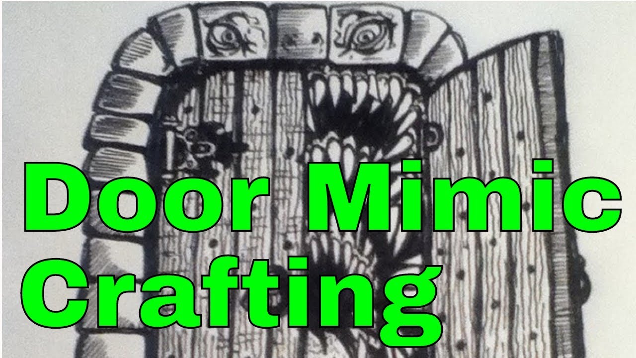 Making a Cheap D&D Miniature: Door Mimic Workshop (Monster) - YouTube