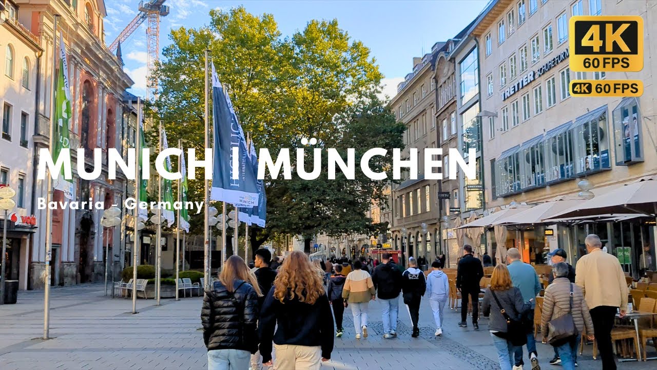 Munich, Germany City: 4K Walking Tour | Sonntag in München - YouTube